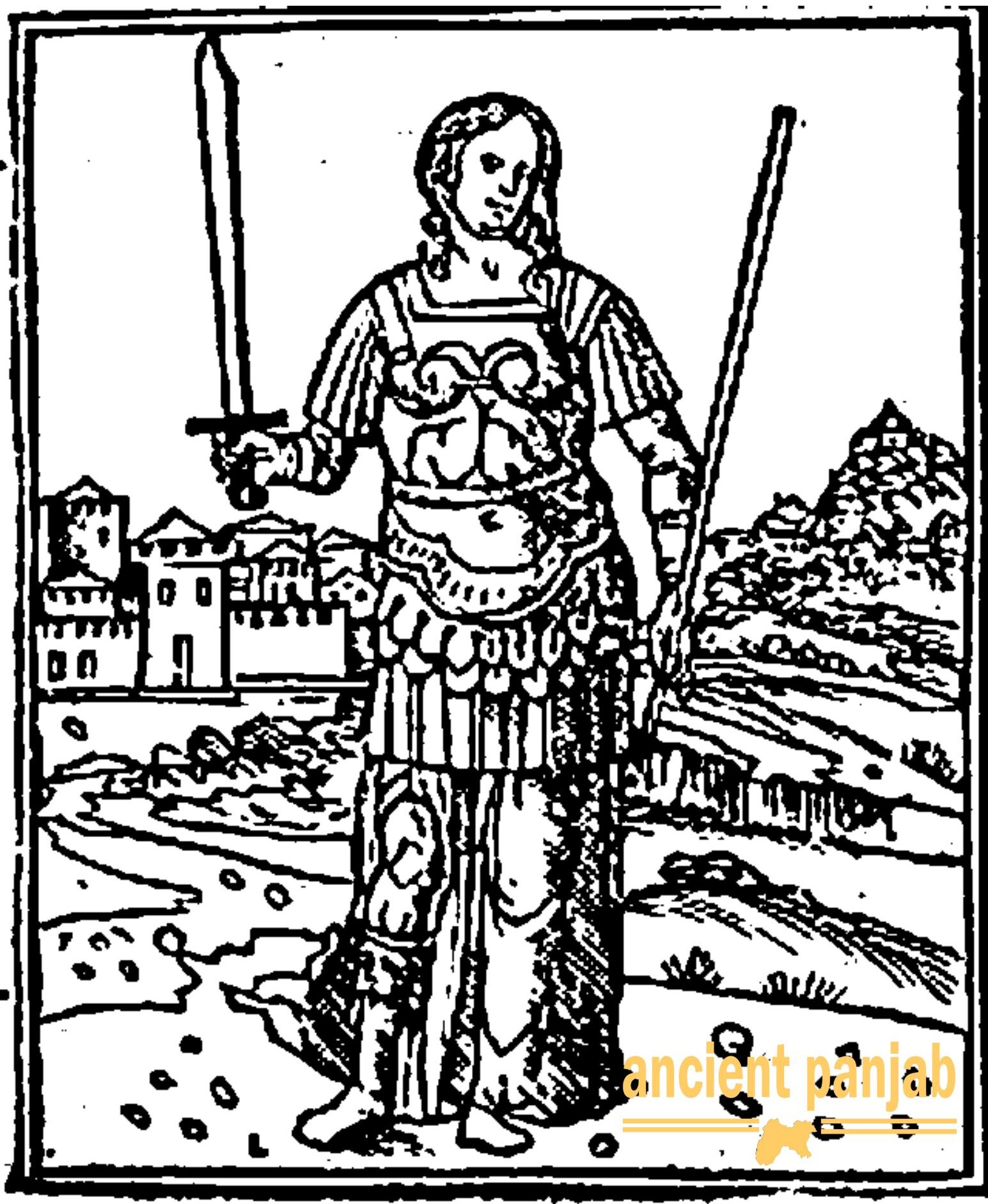 Invasion of Punjab by Semiramis queen of Assyria (811-806 BCE ...